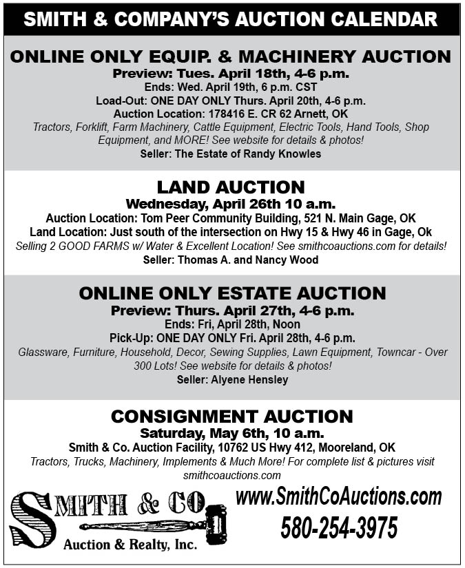 The Penny News Classifieds: Auctions - Auction calendar