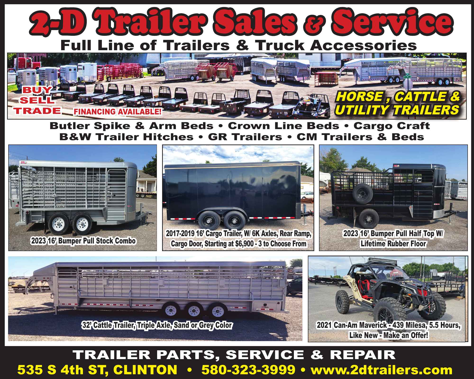 The Penny News Classifieds: Trailers - 2-D Trailer Sales & Service in ...