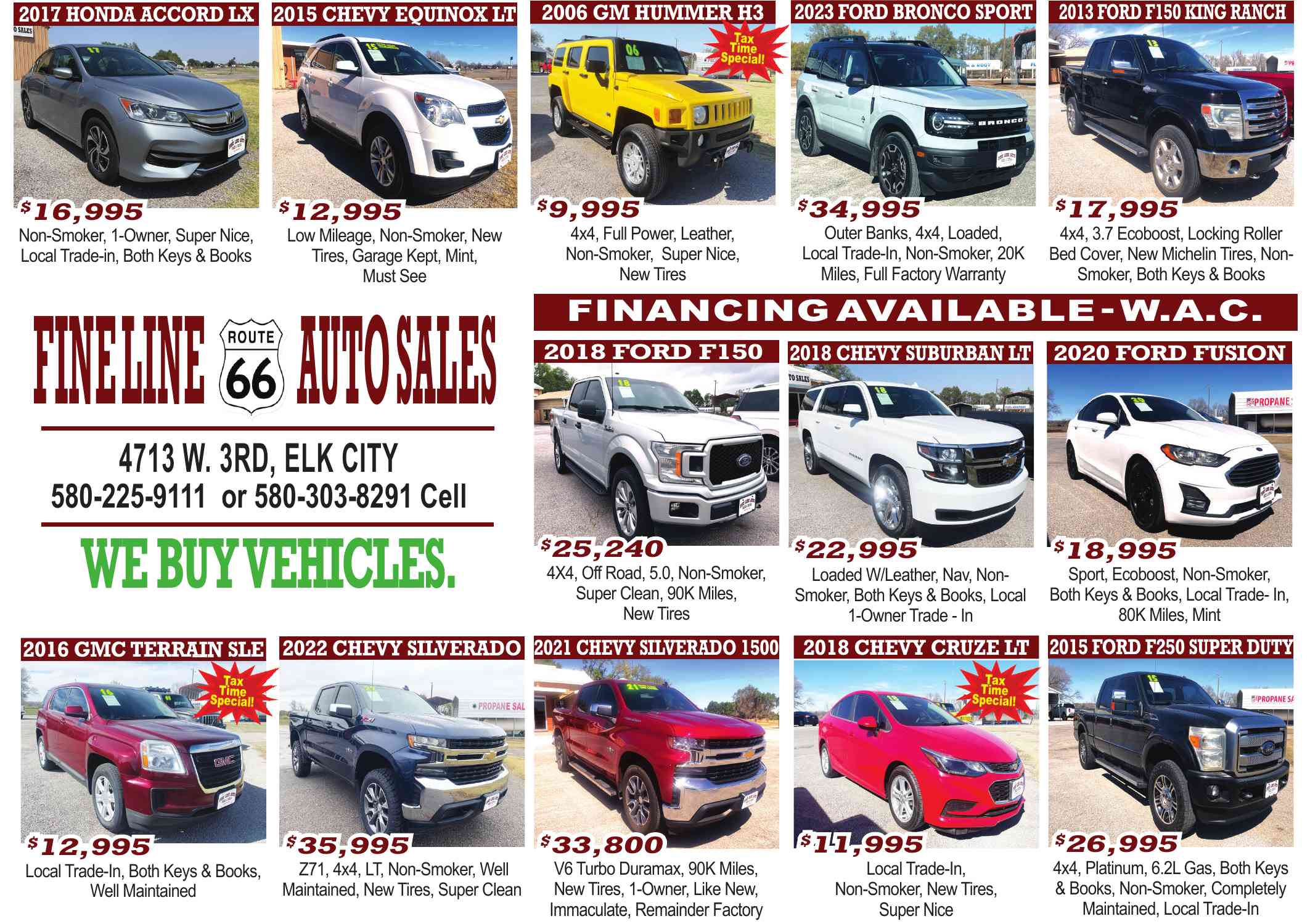 The Penny News Classifieds: Automobiles - Fine Line Auto Sales ...