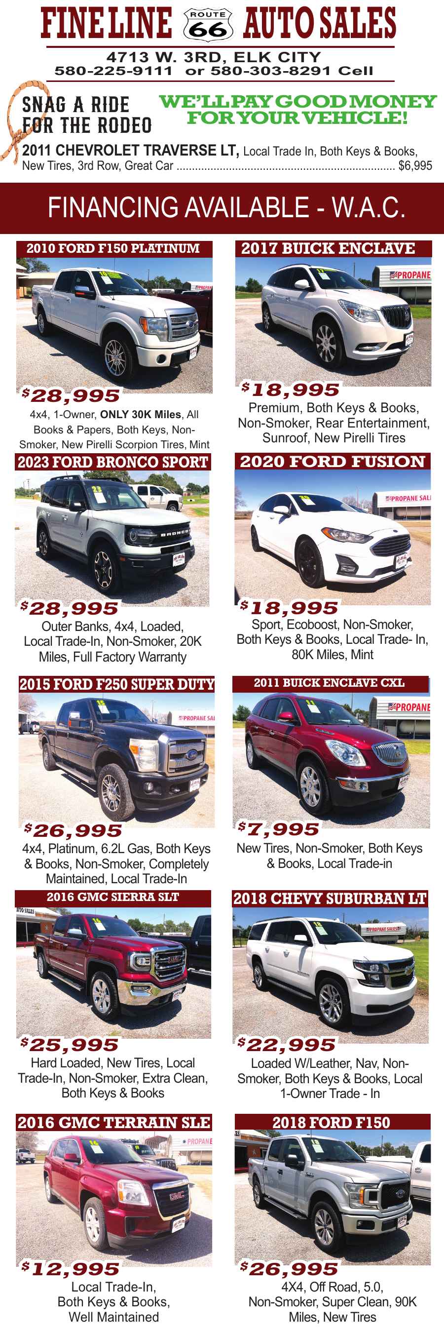 The Penny News Classifieds: Automobiles - Fine Line Auto Sales ...