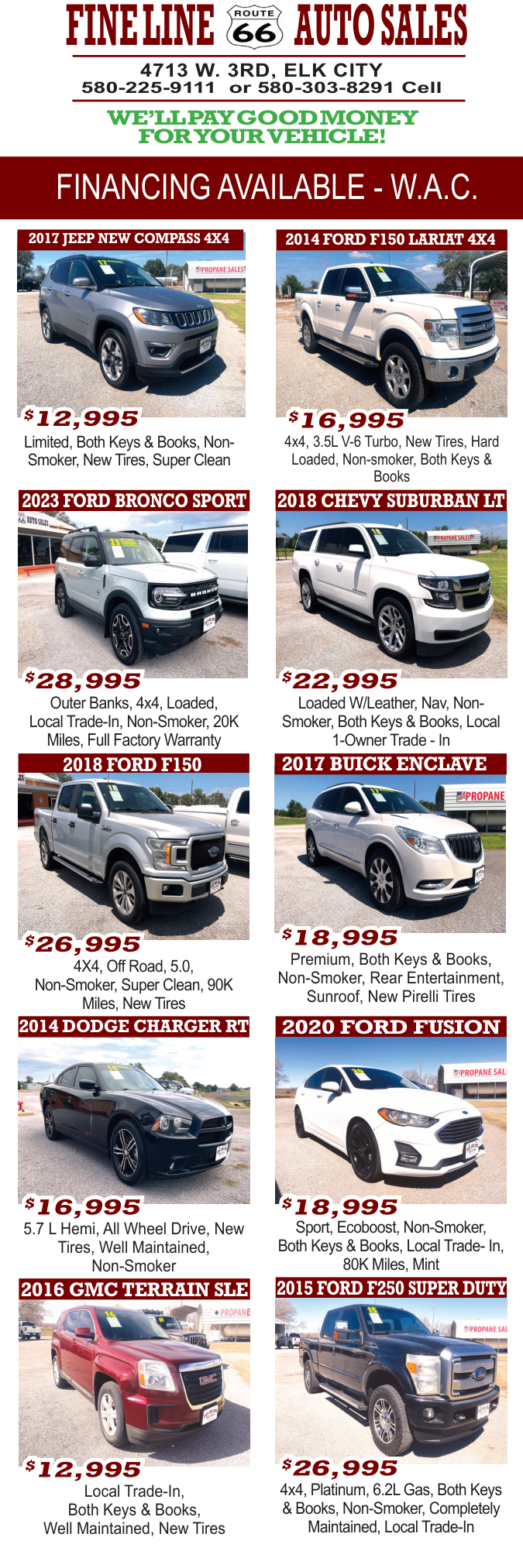 The Penny News Classifieds: Automobiles - Fine Line Auto Sales Used ...
