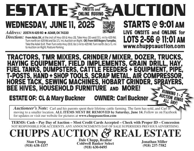 The Penny News Classifieds: Auctions - Chupps Multi-Estate Auction in ...